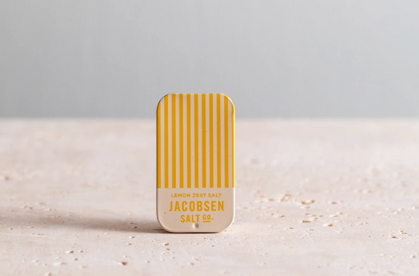 Jacobsen Salt Co. Infused Lemon Zest Salt Slide Tin | Furnish